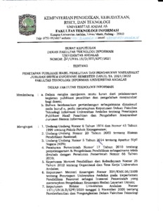 SK Publikasi Hasil Penelitian dan Pengabdian Masyarakat JSI Ganjil 2021-2022 - Document ...